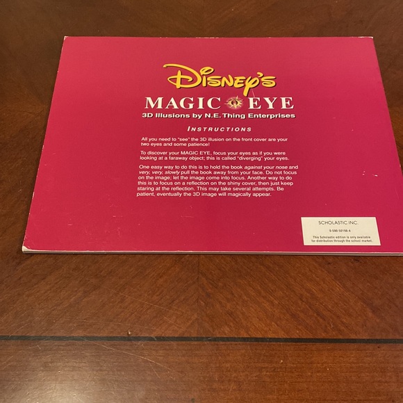 Disney | Other | Vintage Disney Magic Eye Book From Scholastic | Poshmark